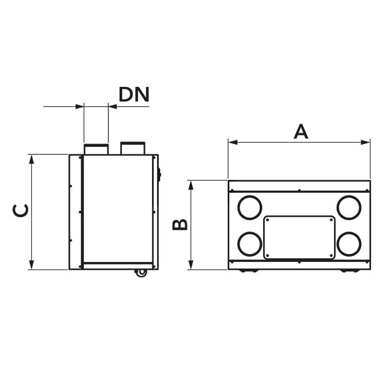 Tecnosystemi - TOTAL AIR Static wall ductable Heat recovery unit with ...