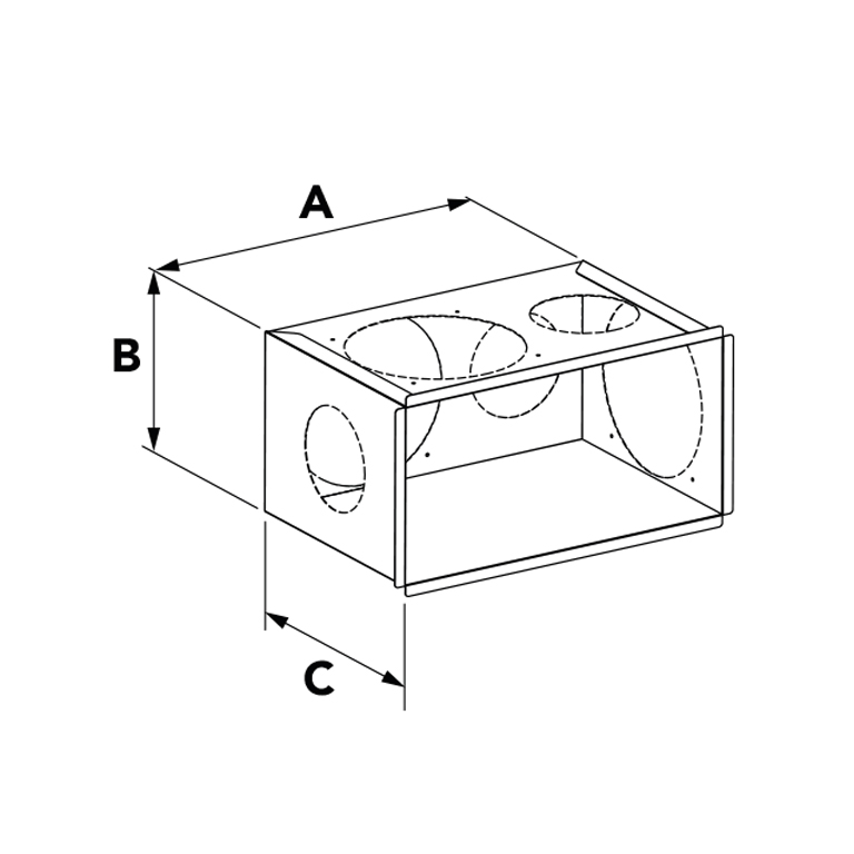 Insulated multi-intake plenum MVHR + clima - Tecnosystemi
