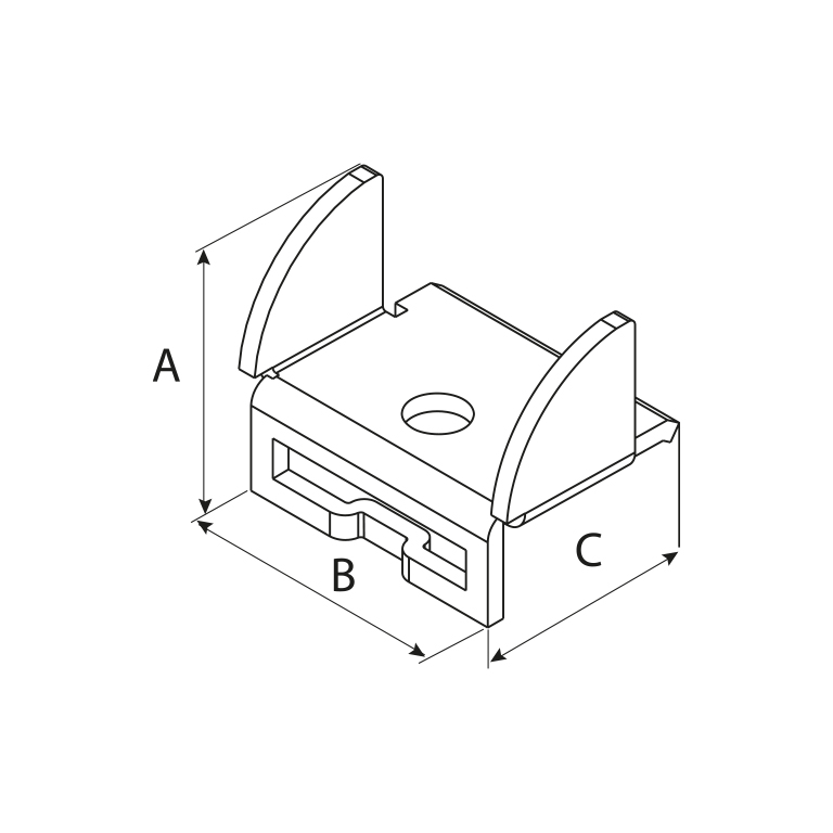 Tecnosystemi - HPB Locking plate for profile FVP300
