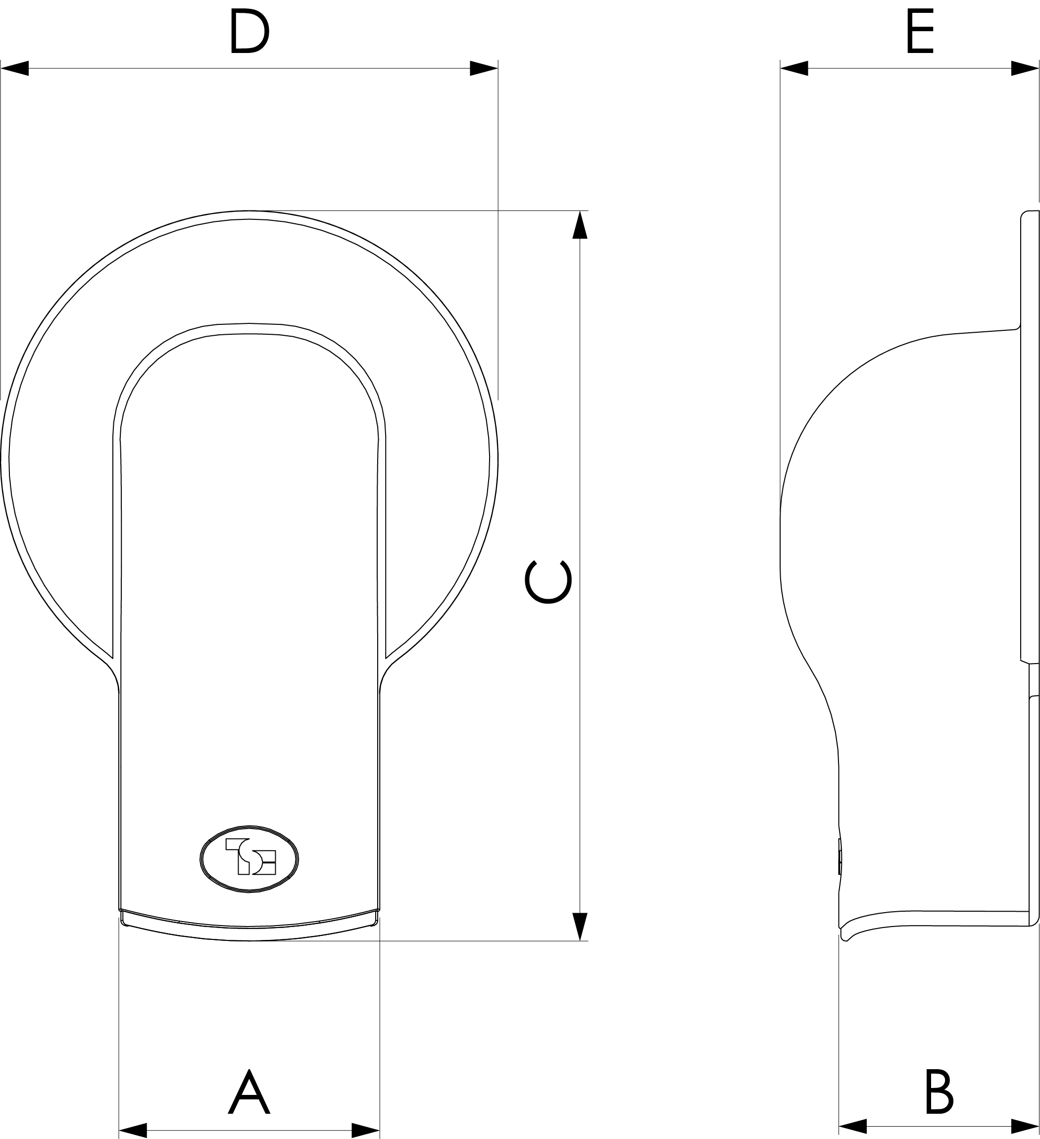 Tecnosystemi - OPTIMA TMR Flanged round wall terminal