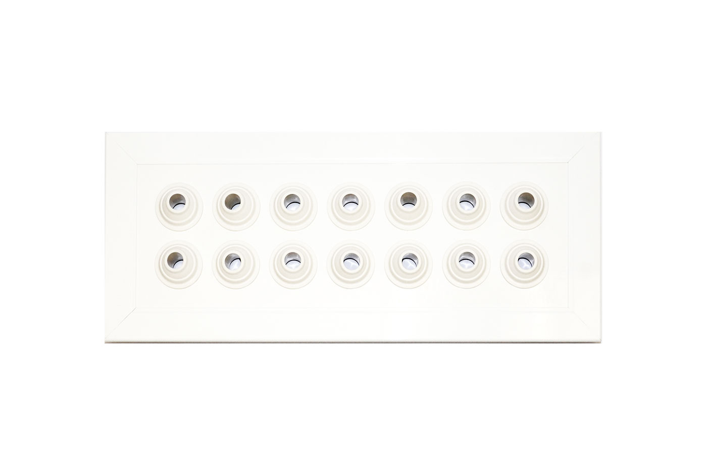 Tecnosystemi - Matte white painted supply air grille with adjustable ...