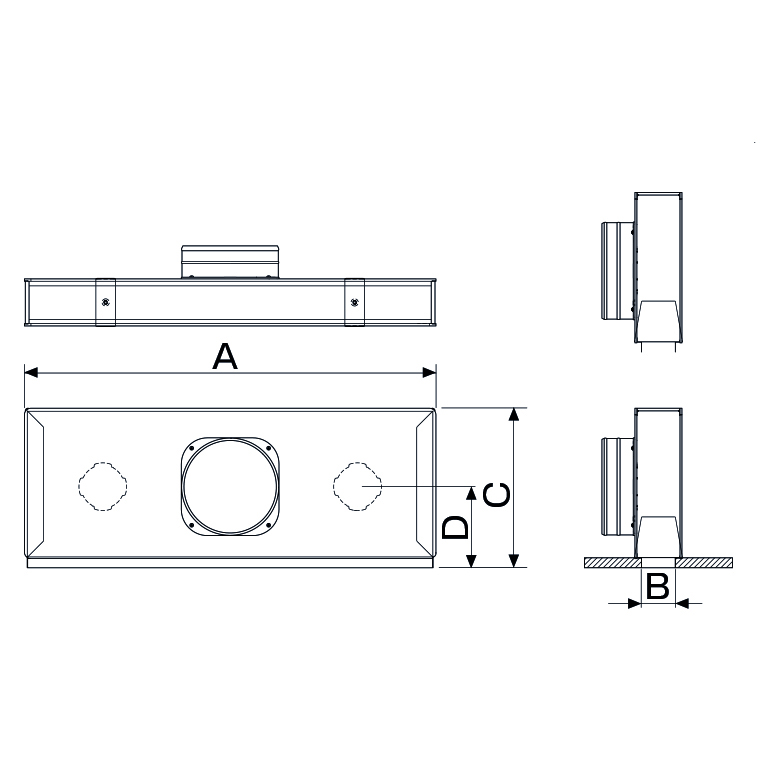 Tecnosystemi - Lowered insulated plenum with top connection, complete ...