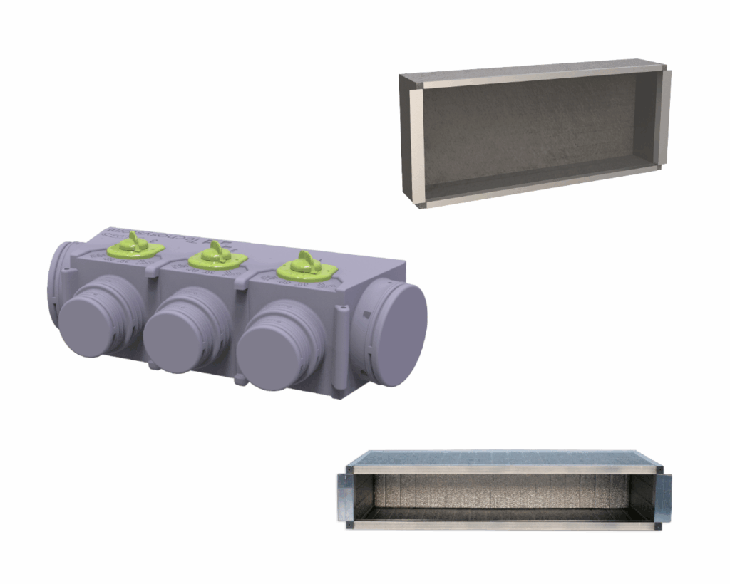 Plenums for ducted systems, insulated and sheet metal | Tecnosystemi