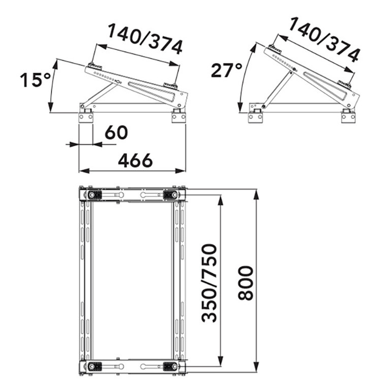 TSTT 140 A transverse roof bracket for crimped metal sheet - Smart ...